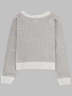Victoria Beckham Felpa Con Stampa - Gray