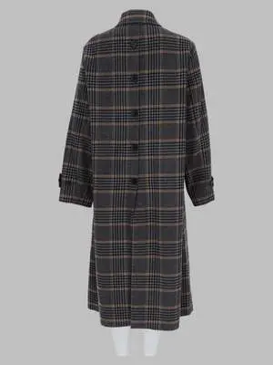 Paul Smith Cappotto In Lana Con Bottoni Sul Retro - Blue