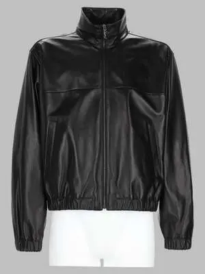 Saint Laurent Giacca Cassandre In Pelle - Black