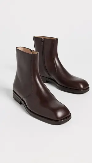 LEMAIRE Zipped Leather Boots