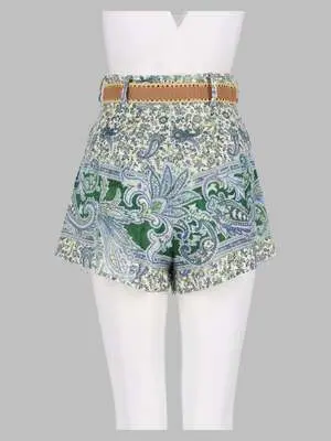 Zimmermann Paisley Ottie Tuck Shorts