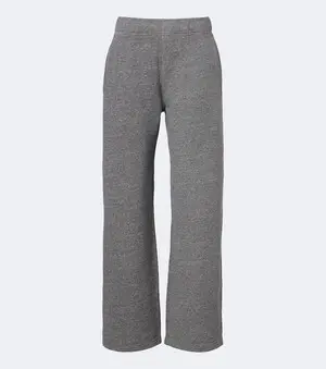 NILI LOTAN Cotton-blend Sweatpants - Grey