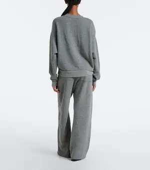 NILI LOTAN Cotton-blend Sweatpants - Grey