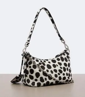 Prada Mini Printed Calf Hair Shoulder Bag