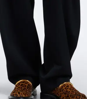 Givenchy Pinch Pleated Wool Wide-leg Pants