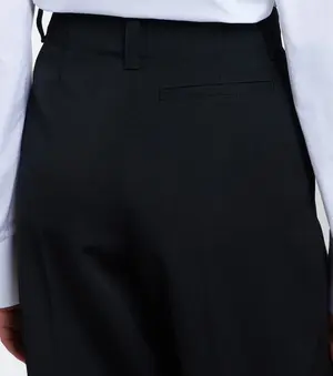 Givenchy Pinch Pleated Wool Wide-leg Pants