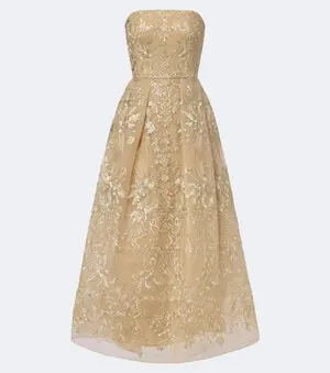 Elie Saab Floral Lace Cocktail Dress