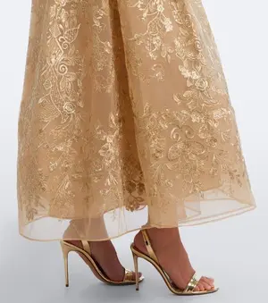 Elie Saab Floral Lace Cocktail Dress
