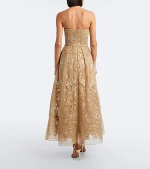 Elie Saab Floral Lace Cocktail Dress