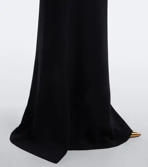 Elie Saab Crêpe Halterneck Gown - Black