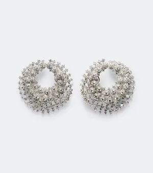 Yeprem Y-couture 18kt White Gold Earrings With Diamonds - Silver