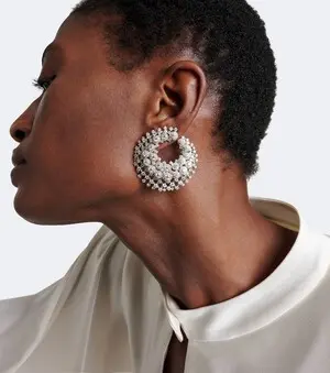 Yeprem Y-couture 18kt White Gold Earrings With Diamonds