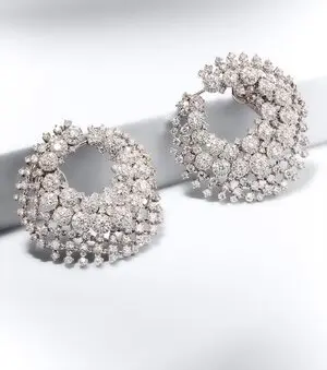 Yeprem Y-couture 18kt White Gold Earrings With Diamonds