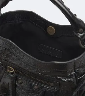 Balenciaga Le City Nano Leather Top-handle Bag - Black