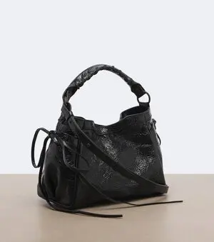 Balenciaga Le City Nano Leather Top-handle Bag - Black