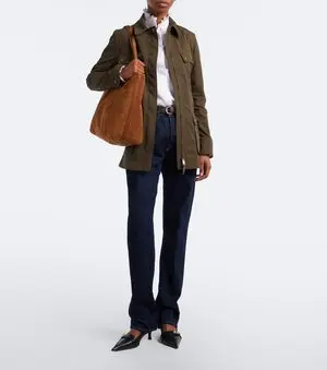 Burberry Bloomsbury Medium Reversible Suede Tote Bag