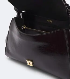 GANNI Very Bou Top-handle Bag - Brown