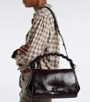 GANNI Very Bou Top-handle Bag - Brown
