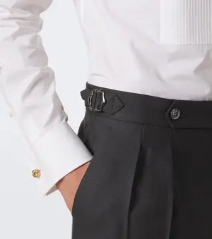 Brunello Cucinelli Silk Tuxedo Pants