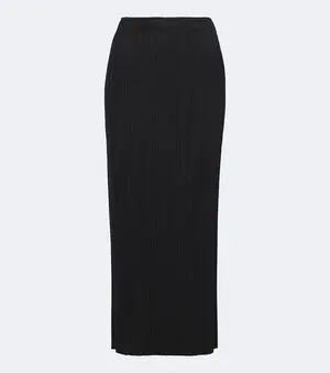 Issey Miyake Basics Pleated Maxi Skirt