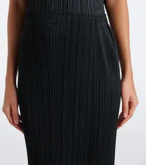 Issey Miyake Basics Pleated Maxi Skirt