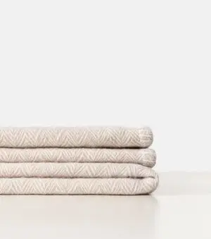 Missoni Camelia Chevron Wool And Cashmere Throw - Beige