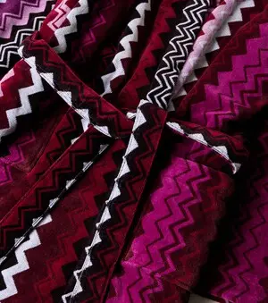 Missoni Giacomo Chevron Cotton Terry Bathrobe