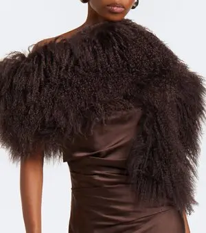 DE LA VALI Zeraphine Shearling Scarf