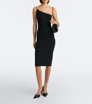 Gucci One-shoulder Crêpe Jersey Midi Dress