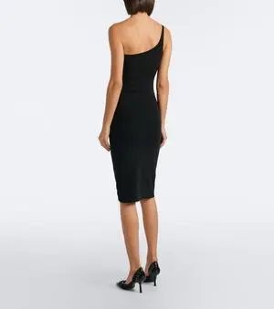 Gucci One-shoulder Crêpe Jersey Midi Dress
