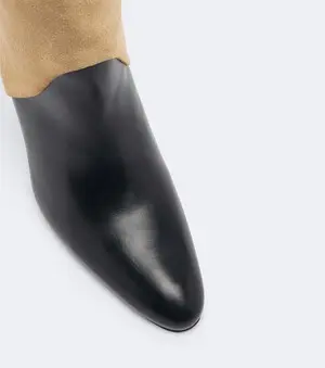 JUDE Edita Leather And Suede Knee-high Boots
