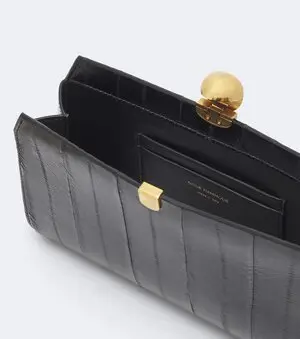 Nour Hammour Lou Eel Leather Clutch