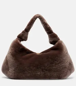 Gabriela Hearst Antonia Small Shearling Top-handle Bag - Brown