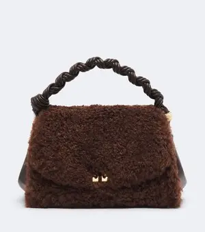 GANNI Very Bou Teddy Top-handle Bag - Brown