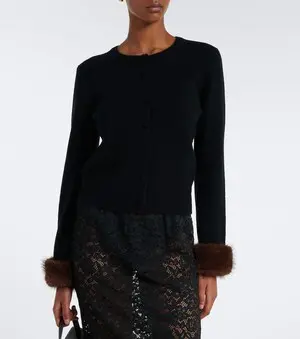 DÔEN Clara Cashmere Cardigan - Black