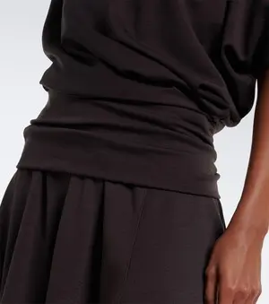 LEMAIRE Gathered Wool-blend Dress
