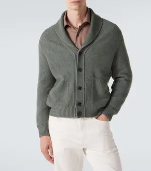 Zegna Waffle-knit Cashmere And Wool Cardigan
