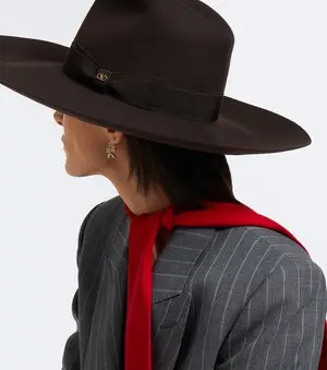 Valentino Garavani Vlogo Cashmere Felt Fedora