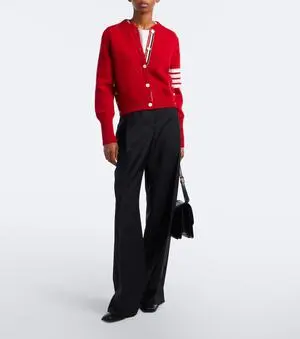 Thom Browne 4-bar Wool Cardigan