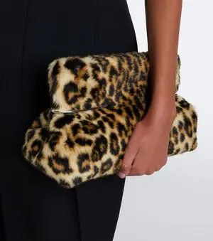 Givenchy Pinch Soft Leopard-print Clutch