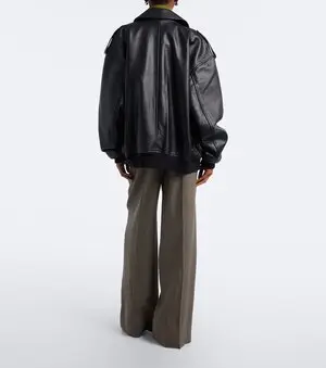 THE FRANKIE SHOP Brickell Pinstripe Wide-leg Pants