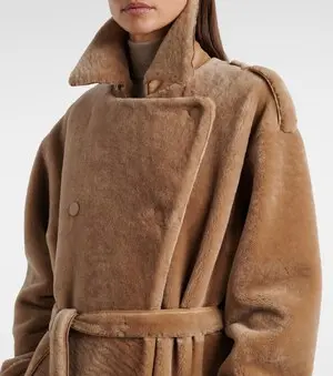 Gabriela Hearst Tellus Double-breasted Shearling Coat
