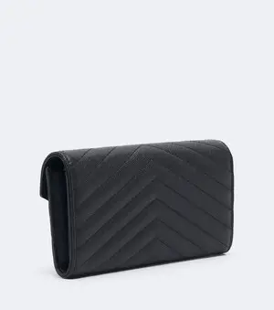 Saint Laurent Cassandre Large Matelassé Leather Wallet