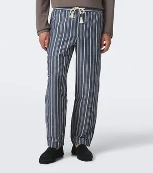 Orlebar Brown Sonoran Linen And Cotton Canvas Wide-leg Pants
