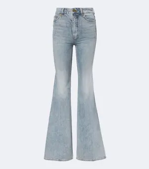 Zimmermann Faded Flared Jeans - Blue