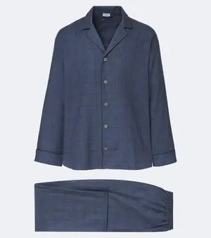 Zimmerli Prince Of Wales Cotton And Wool Pajamas