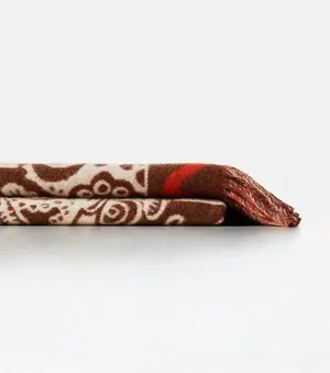 La DoubleJ Ionic Wool And Cashmere Intarsia Blanket
