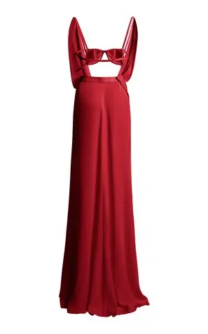 TOM FORD Washed Silk Georgette Evening Maxi Dress