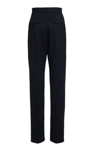TOM FORD Pinstriped Wool Cigarette Pants