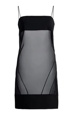 TOM FORD Fine Sheer Silk-blend Mini Slip Dress